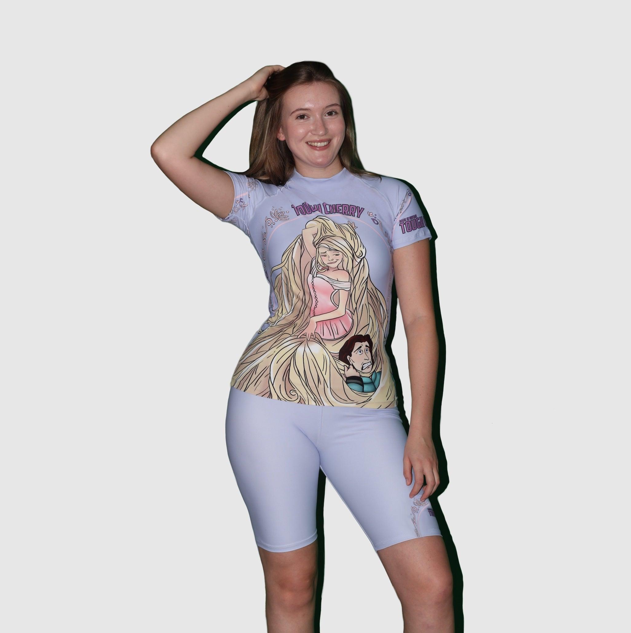 Happily Ever After Rash Guard- Rapunzel – Tough Cherry