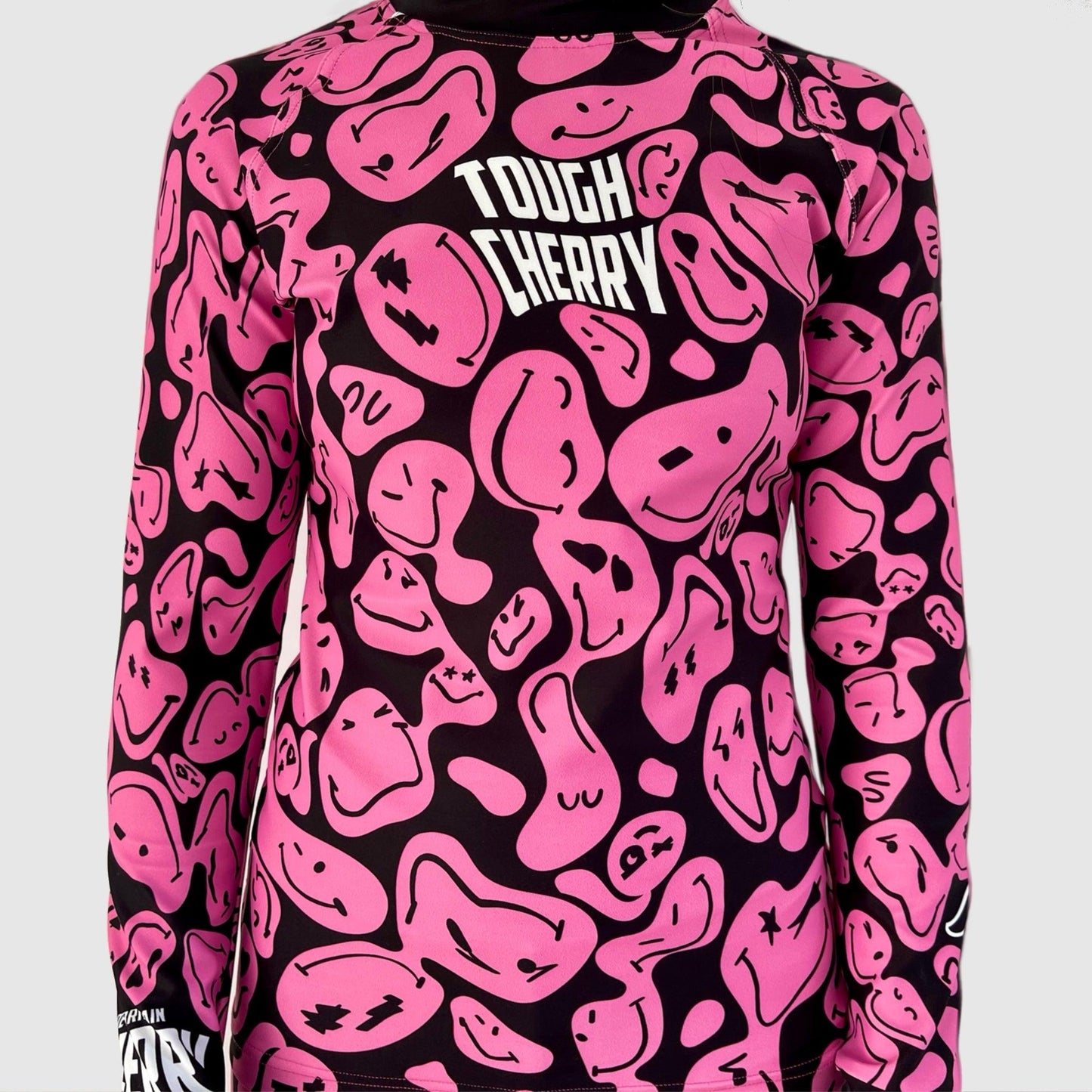 Smiley Rash Guard – Tough Cherry